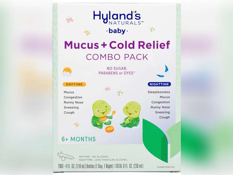 Infant and Baby Cold Medicine, Hyland's Naturals Baby Mucus + Cold ...