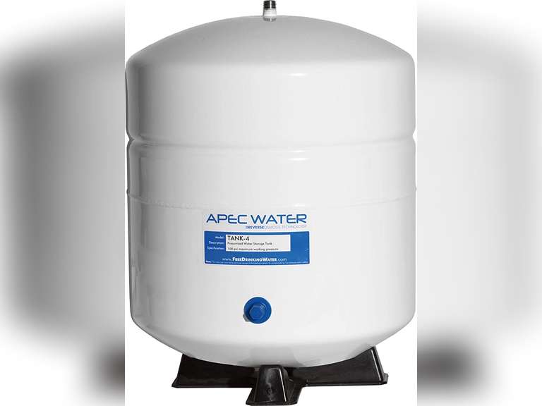 APEC Water Systems TANK-4 4 Gallon Residential Pre-Pressurized Reverse Osmosis Water Storage ...