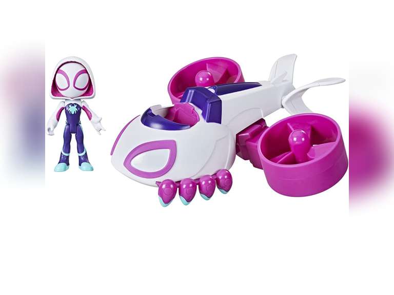 Spidey and His Amazing Friends Marvel Change 'N Go Ghost-Copter and 4 ...