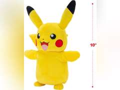 POKEMON Pikachu Electric Charge - 10 Inch Interactive Plush with Lights ...