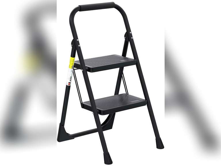 Step Ladder BAVIKUNP 2 Step Ladder Folding 2 Step Stools for Adults ...