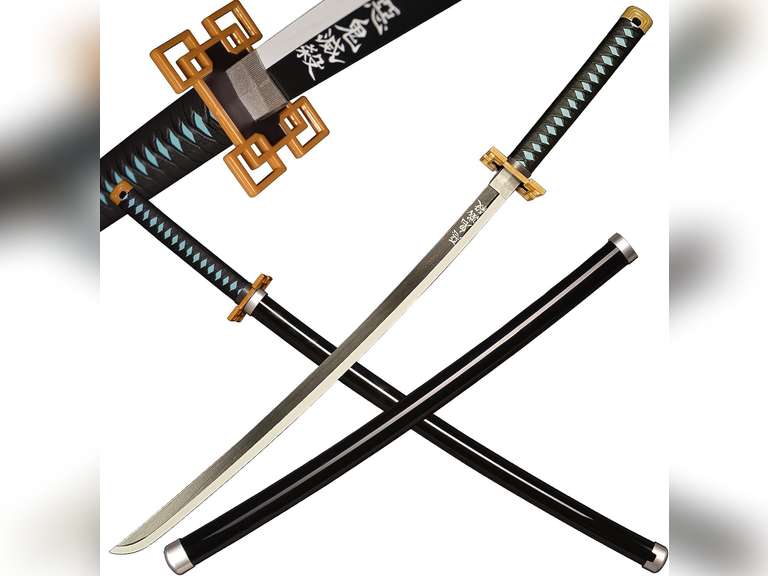 SV Handmade Anime Samurai Sword Demon Slayer Sword 41 Inch Decorative ...
