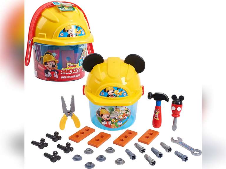 Disney Junior Mickey Mouse Handy Helper Tool Bucket Construction Role ...