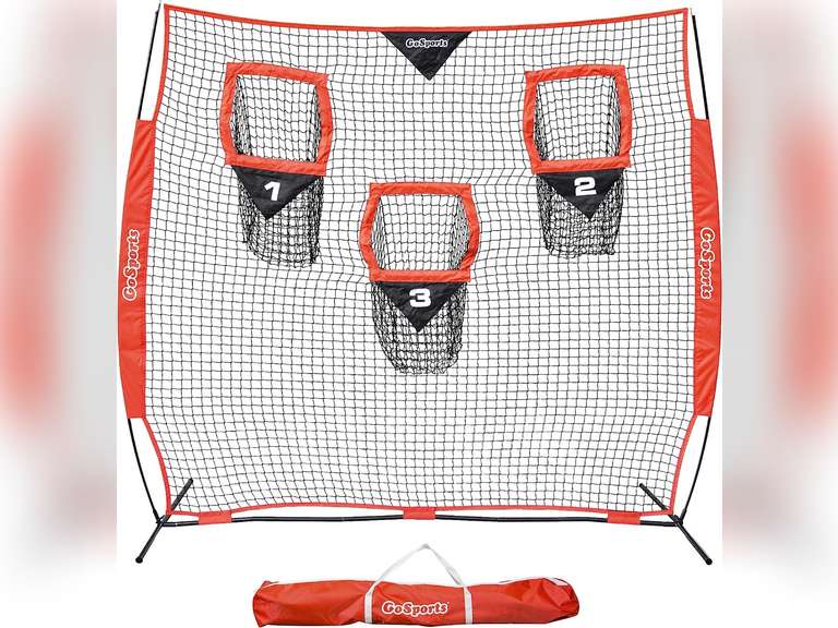 GoSports Football Trainer Throwing Net - Choose Between 8 ft x 8 ft or ...