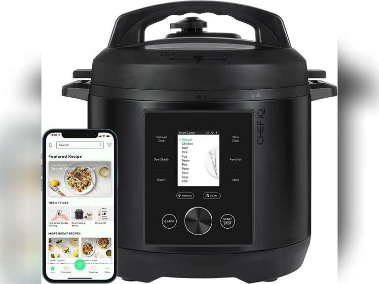 CHEF iQ Smart Electric Pressure Cooker with WiFi and Built-in Scale ...
