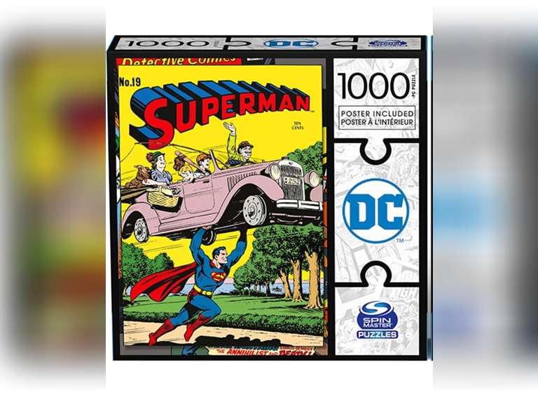 DC Comics, Superman 1000-Piece Jigsaw Puzzle Classic Retro Comic Book ...