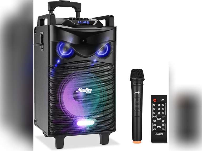 Moukey Karaoke Machine, Big Woofer PA System, Powerful Sound, Portable ... Moukey Karaoke Machine, Big Woofer PA System, Powerful Sound, Portable ...