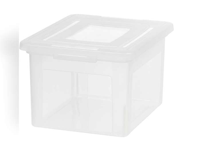 IRIS USA Letter/Legal File Tote Box, 2 Pack, BPA-Free Plastic Storage ...