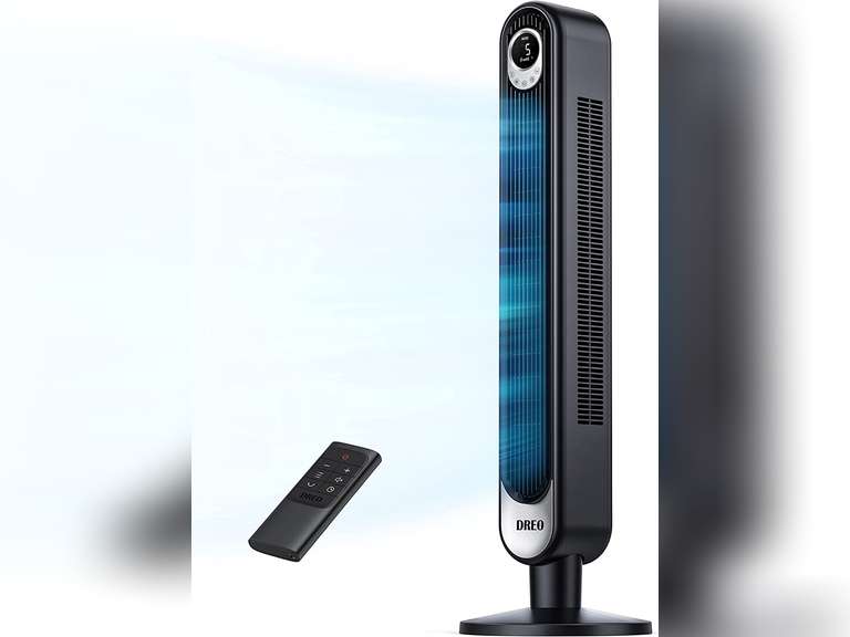 Dreo Tower Fan 42 Inch, Cruiser Pro T1 Quiet Oscillating Bladeless Fan ...