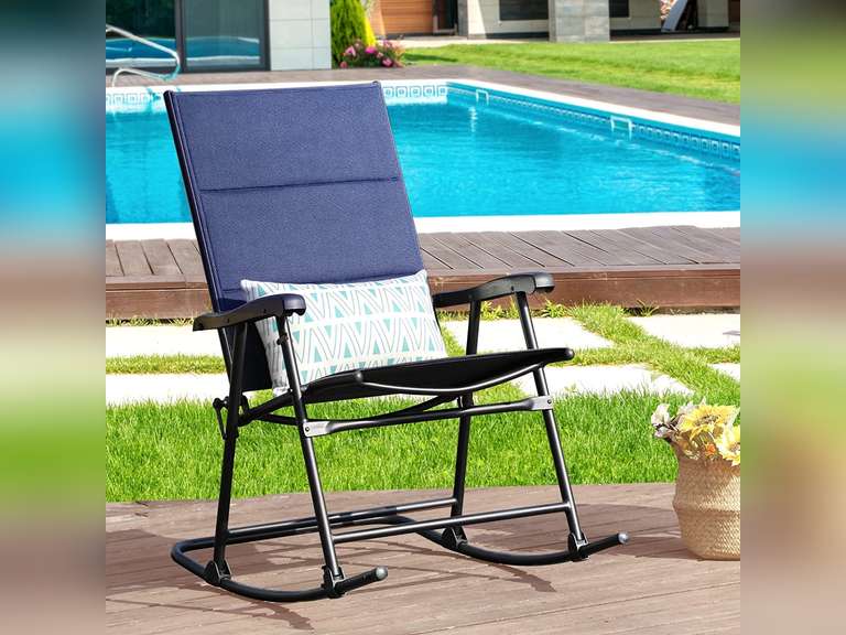 Natural Expressions Folding Patio Rocking Chairs,Outdoor Oversized ...