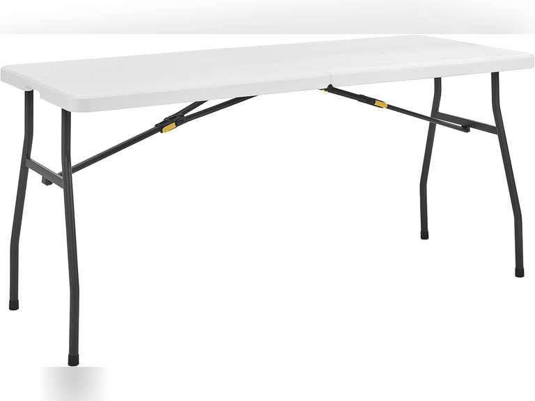 Living and More 5ft Half Folding Table, Portable Tables for Dining ...