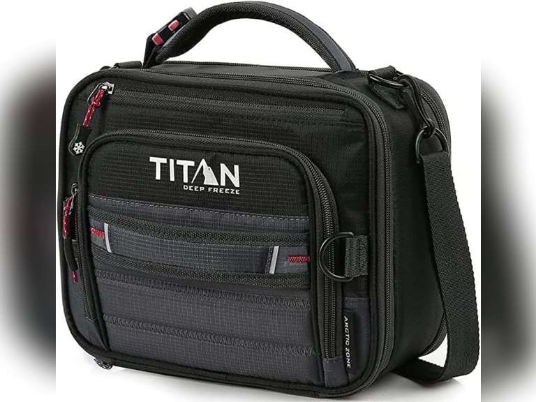 Arctic Zone Titan Expandable Lunch Bag, Includes 2 High Performance Ice ...