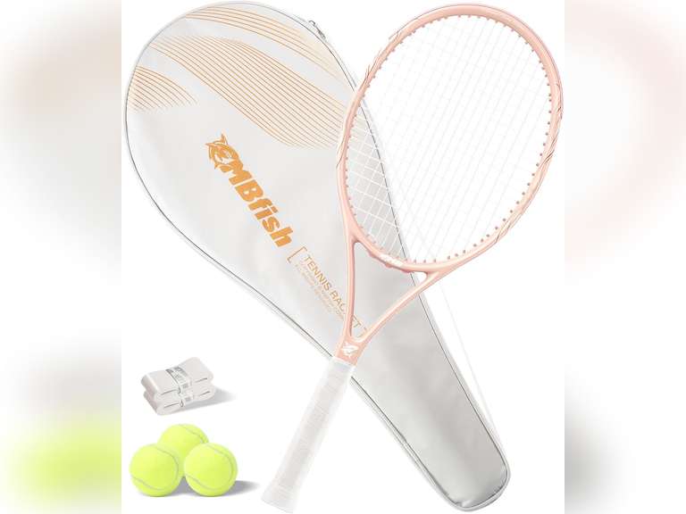 Tennis Racket - Super Value Set with Pre-Strung, Comfortable Handle, 27 ...