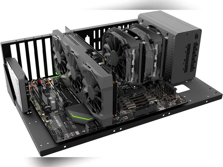 Open Computer Case,Two-Way Server ATX Motherboard Tray Test Stand, Test ... Open Computer Case,Two-Way Server ATX Motherboard Tray Test Stand, Test ...