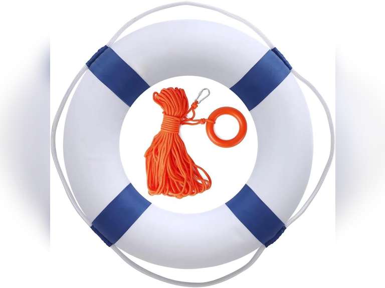 20 Inch Pool Safety Life Preserver Ring Buoy for Pool, Swimming Swim ...