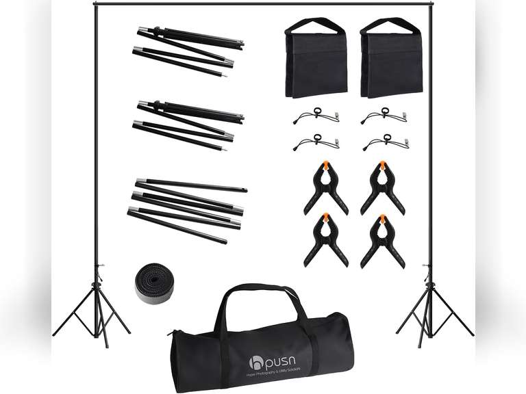 HPUSN Photography Studio Backdrop Stand, 10 Inch Backdrop Stand Kit ...