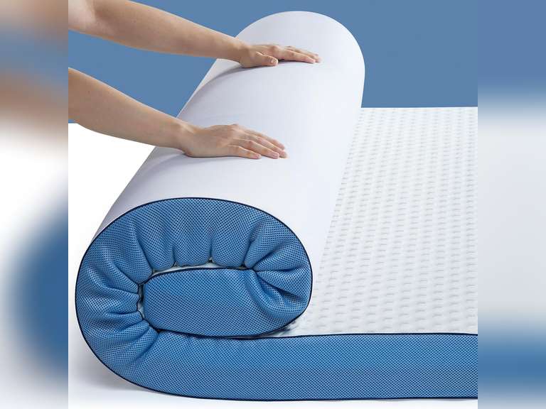 PERLECARE 3 Inch Firm Mattress Topper Twin Size, Cooling Gel-Infused ...