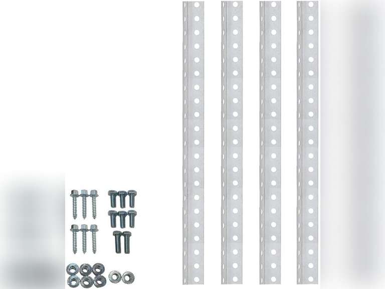 DURA-LIFT 1-1/8 in. X 24 in. Galvanized 14-Gauge Steel Punched Angle ...