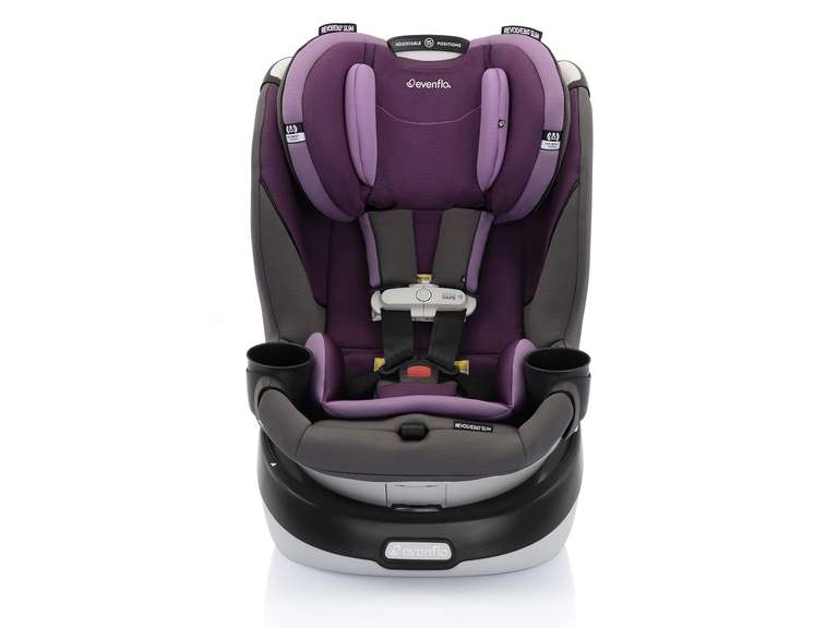 Evenflo Gold Revolve360 Slim 2-in-1 Rotational Car Seat with SensorSafe (Amethyst Purple) 247 ...
