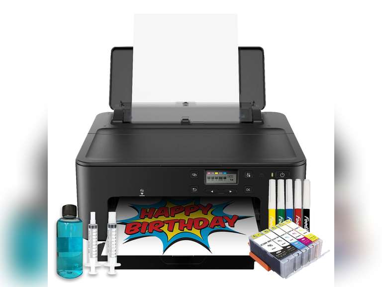 Ediblethingz Cake Topper Image Printer, Cake Ink Cartridges, 12 Sugar ...
