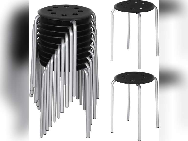 10 Pack Stacking Stools Classroom Stackable Stools Sets Portable ...