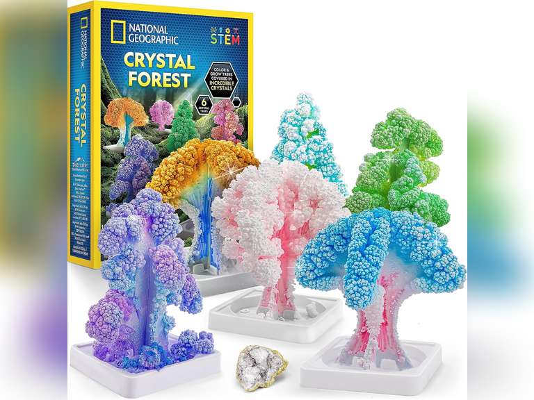 National Geographic Kids Crystal Growing Kit Grow 6 Crystal Trees In