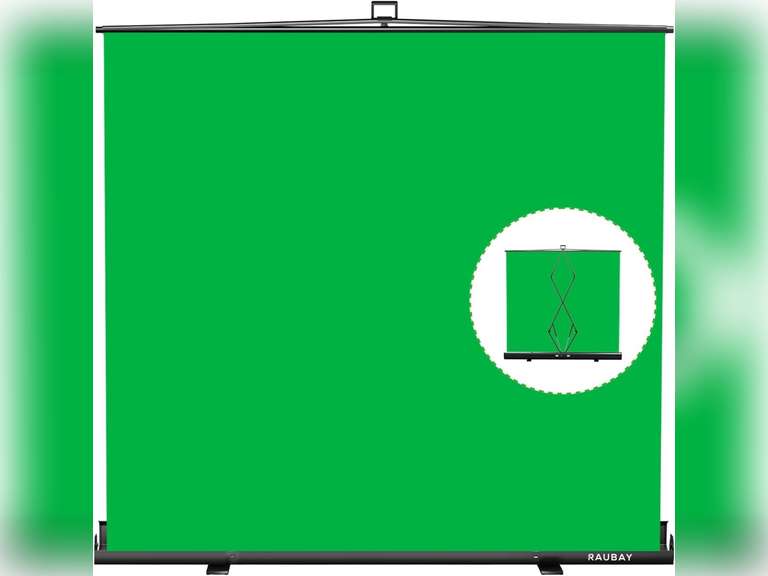【Wider Style】 RAUBAY 78.7 x 78.7in Large Collapsible Green Screen ...