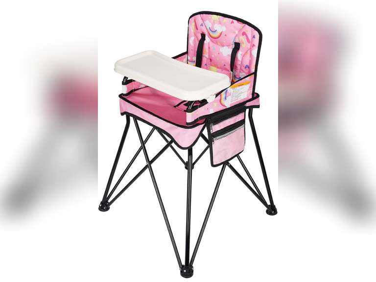 VEEYOO Baby High Chair with Removable Tray - Portable High Chair for ...