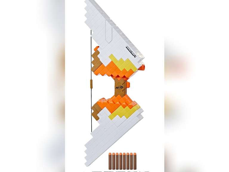 Nerf Minecraft Sabrewing Motorized Blaster Bow, 8 Elite Darts, 8-Dart ...