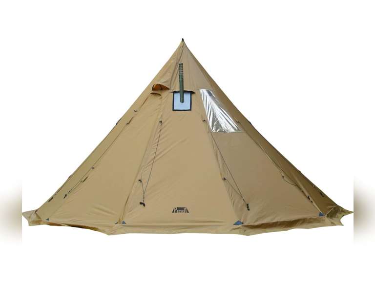 Preself 4~6 Person Tipi Hot Tent T3 XL with Screen Window, Height 8' 6 ...
