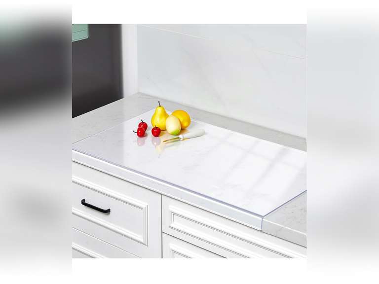 Large Acrylic Cutting Board with Lip Non Slip Clear Cutting Board ...