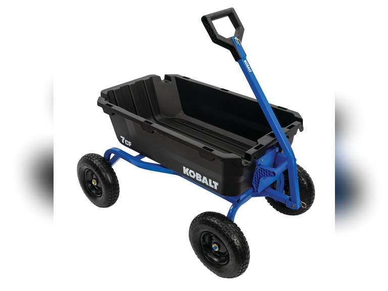 Kobalt 7-cu ft Poly Yard Cart 199.99 - Quarter Price