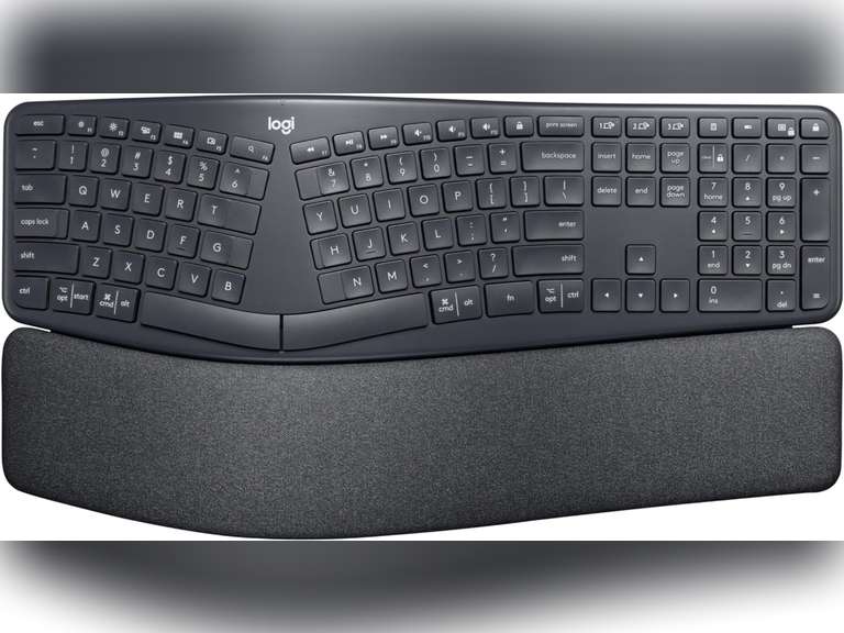 Logitech ERGO K860 Wireless Ergonomic Qwerty Keyboard - Split Keyboard ...