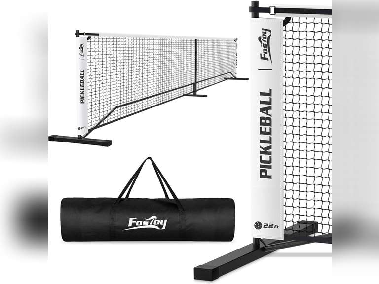 Fostoy Pickleball Net, 22FT Regulation Size Portable Pickleball Net,18 ...