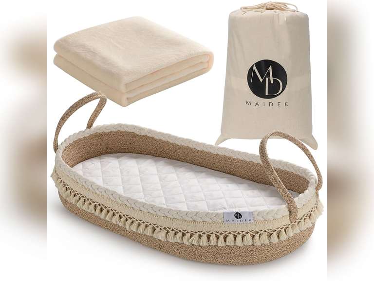 Baby Changing Basket - Portable Diaper Changing Station with Stylish ...