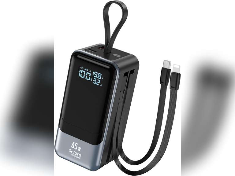 65W Power Bank Portable Battery Pack 65W PD Fast Charging Power Pack ...