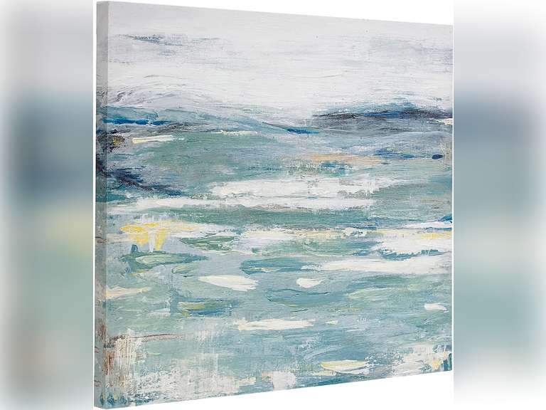 ArtbyHannah 24x24 inch Square Abstract Paintings Wall Art for Bedroom ...