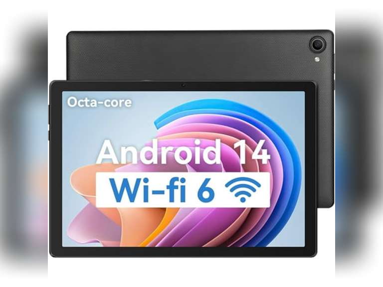 AEEZO Android 14 Tablet 10.1 inch Tablet, 8GB RAM + 64GB ROM (1TB TF ...
