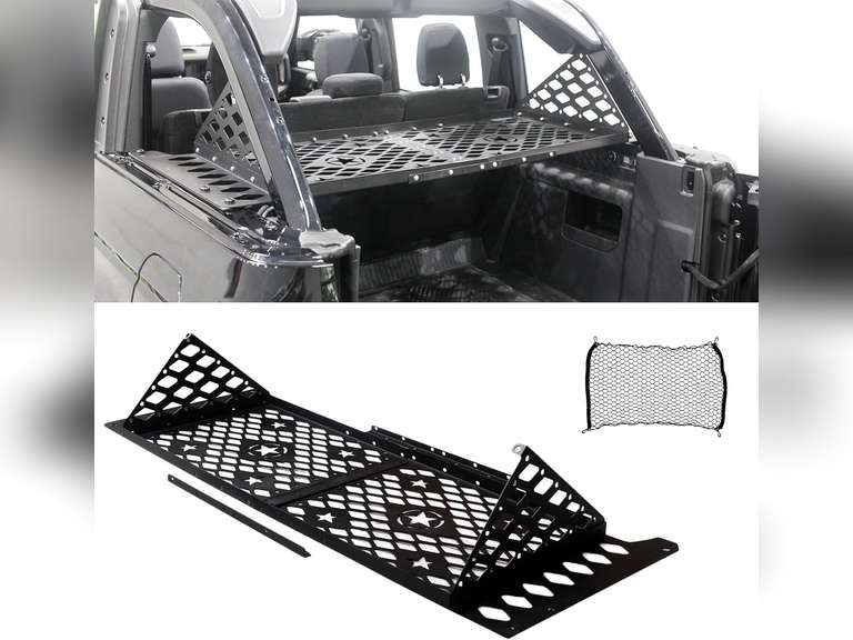 Bronco Rear Cargo Basket Rack Storage Trunk Shelf + Trunk Cargo Net for ...