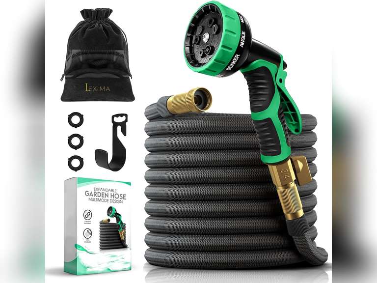 (Similar model)LEXIMA's Garden Hose 50Ft, Luxury Heavy Duty Water Hose ...