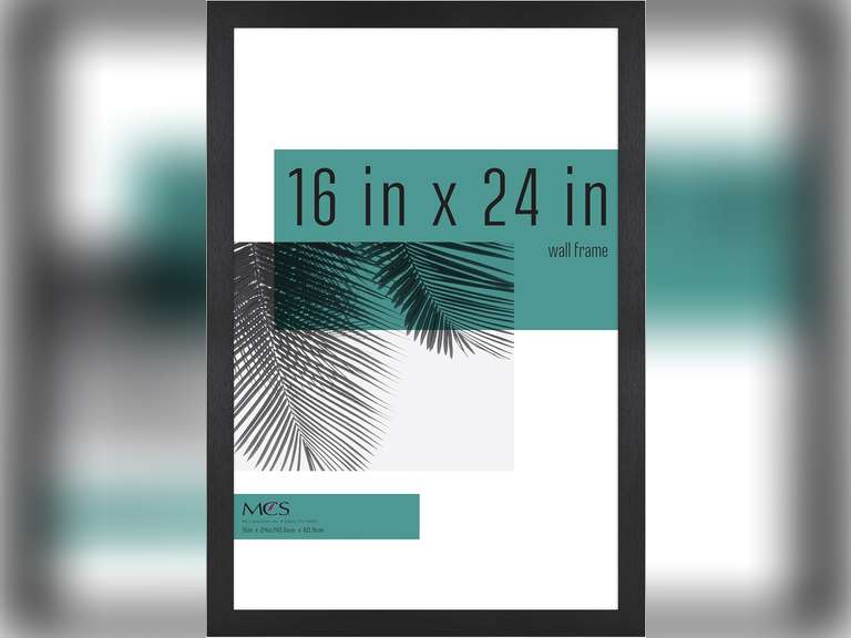 MCS Studio Gallery 16x24 Poster Frame Black Woodgrain, Vertical ...