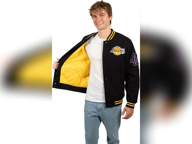 Ultra Game Men's NBA Official Game Time Varsity Jacket-Unisex 80 ...