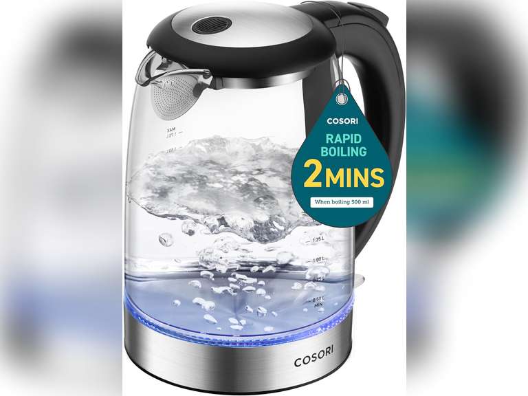 Cosori Electric Kettle, No Plastic Filter & Spout, Stainless Steel ...