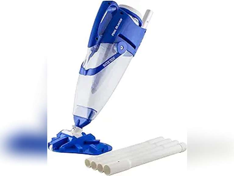 POOL BLASTER Pulse Cordless Pool Vacuum w/Pole Set - Large Debris ...