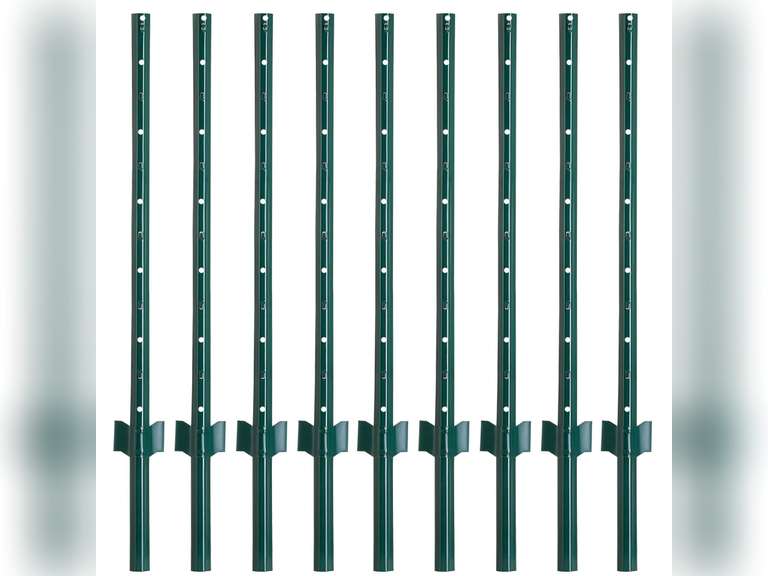 4 Feet Fence Posts Sturdy Duty Metal Fence Post, No Dig Garden U Post ...