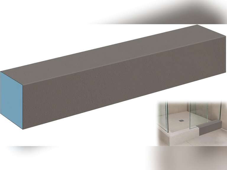 Shower Curb,Prefabricated Waterproof Shower Curb Kit for Shower Pan ...