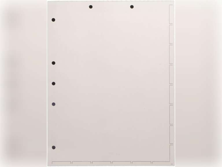 Chart Divider Sheets for Stick-On Tabs, Letter Size, White (Box of 250 ...