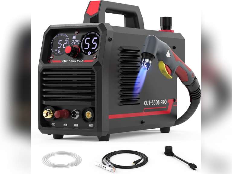 YESWELDER 55 Amp Plasma Cutter Non-High Frequency, Large LED Digital ...