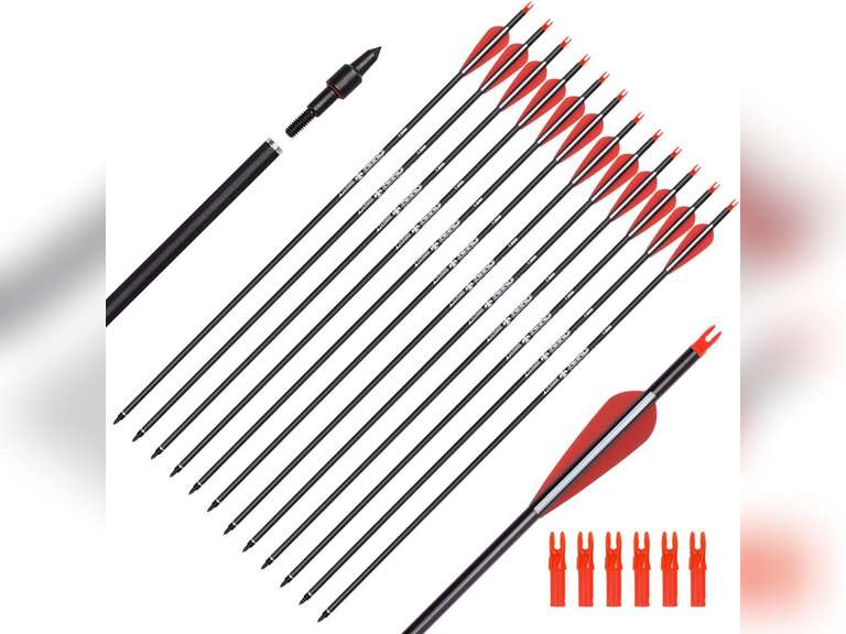 Carbon Arrow Hunting Target Practice Arrows 26 28 30 Inch with ...