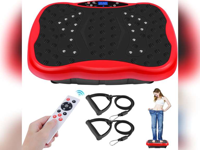 Vibration Plate Exercise Machine, Health & Fitness Full Body Vibration ...